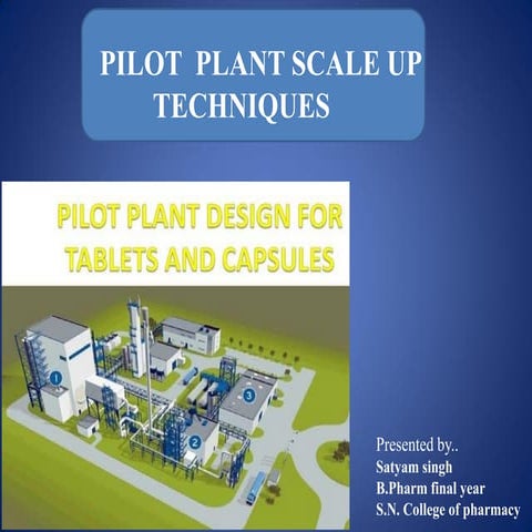 Industrial pharmacy -2 Pilot plant scale up techniques | PDF