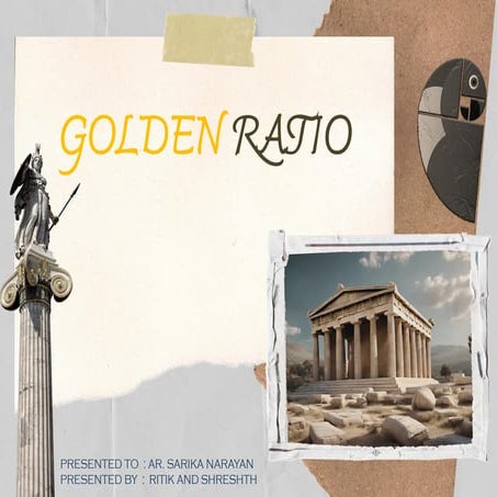 DOCUMENT GOLDEN RATIO IN ARCHITECTURE AN DESIGN | PDF
