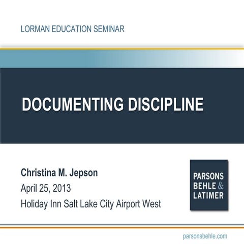 Documenting_Discipline | PPTX