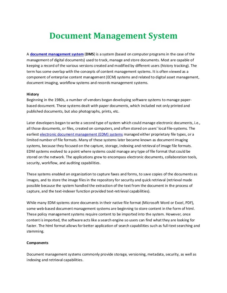 Document management system