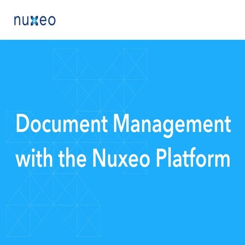 Document Management With The Nuxeo Platform Pdf Web Development
