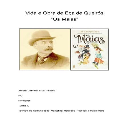 Vida e Obra de Eça de Queirós "Os Maias" | DOCX