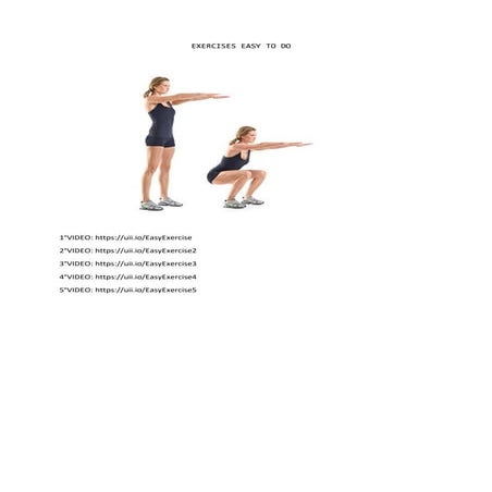 EXERCISES EASY TO DO | PDF | Fitness and Exercise | Healthy Living