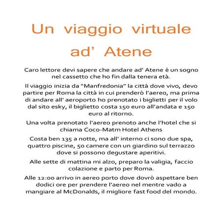un viaggio virtuale ad' Atene | PDF