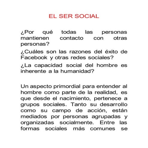 El-hombre-como-ser-social.pptxlalalalalalal | PPTX
