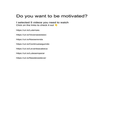 Here's the motivation you need | PDF