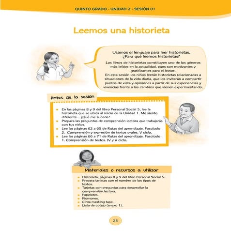 Sesión De Aprendizaje 01 De Unidad Didáctica 02 Del área De