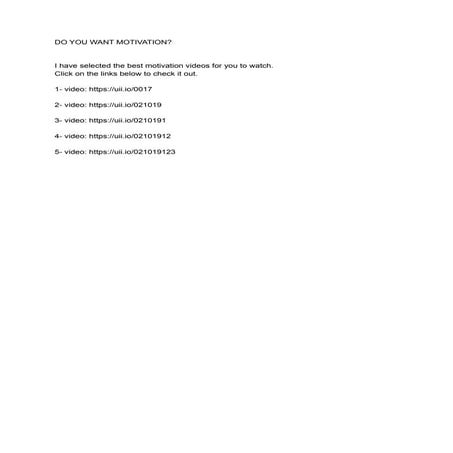 THE MOTIVATION YOU NEED! | PDF