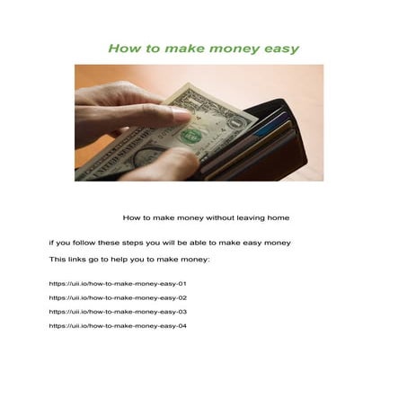 how to make money | PDF