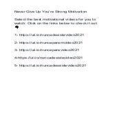 Never give up on your dream motivation | PDF