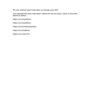 Motivation to change life | PDF