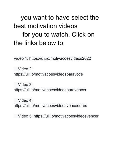 English motivation | PDF