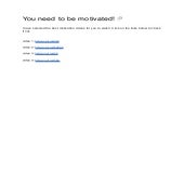 You need to be motivated! | PDF