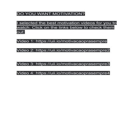 video motivation | PDF
