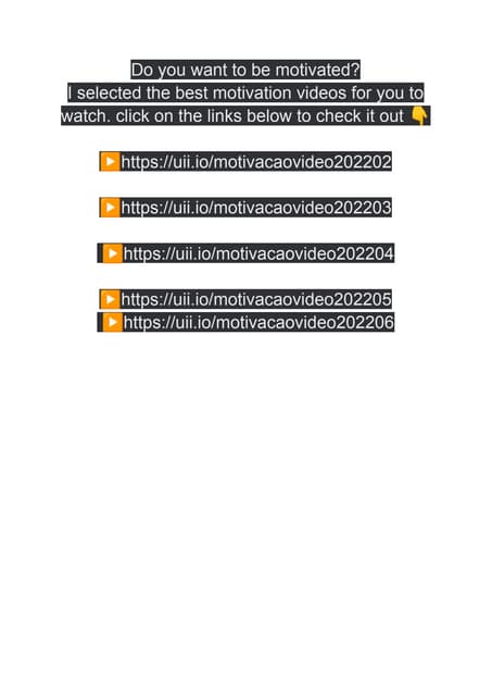 the motivation you need | PDF