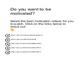 Do you want to be motivated? | PDF