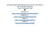 OVERCOME depression | PDF