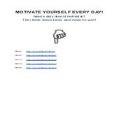 Motivate Yourself Every Day!! | PDF