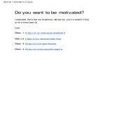 motivation videos | PDF
