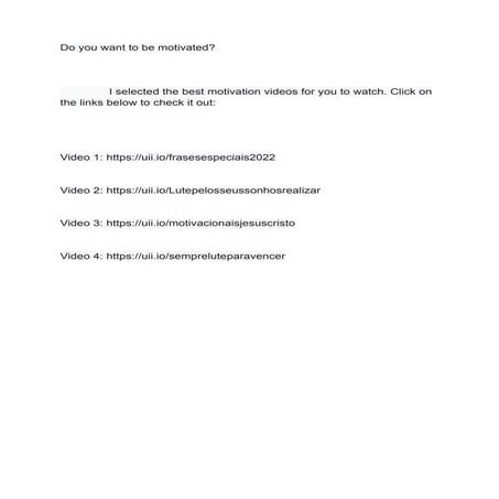 motivational videos | PDF