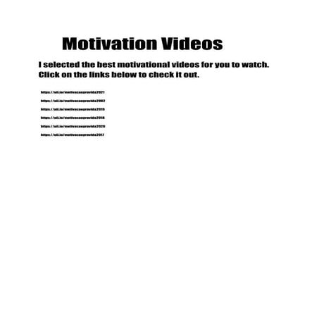 Motivation you need | PDF