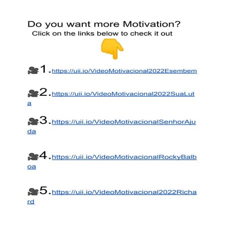 Video Motivation | PDF