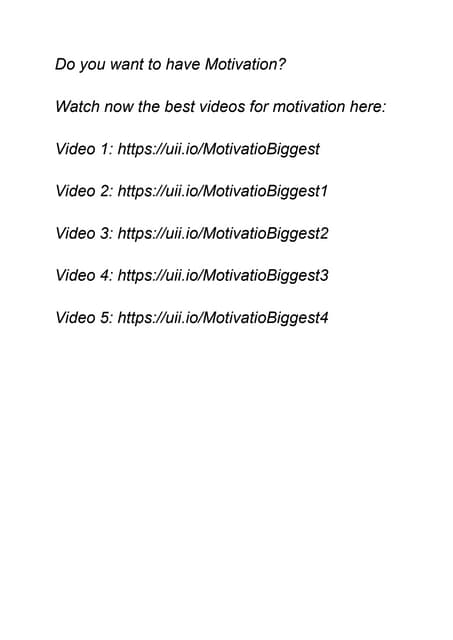 motivation you need | PDF