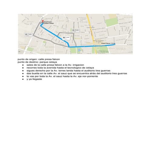 COMO LLEGAR A PARQUE CELAYA | PDF