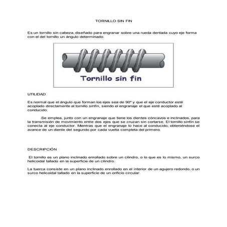 TORNILLO SIN FIN . | DOCX