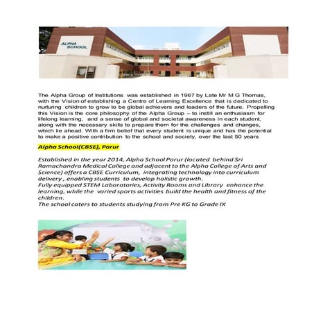 Alpha School CBSE Porur | DOCX