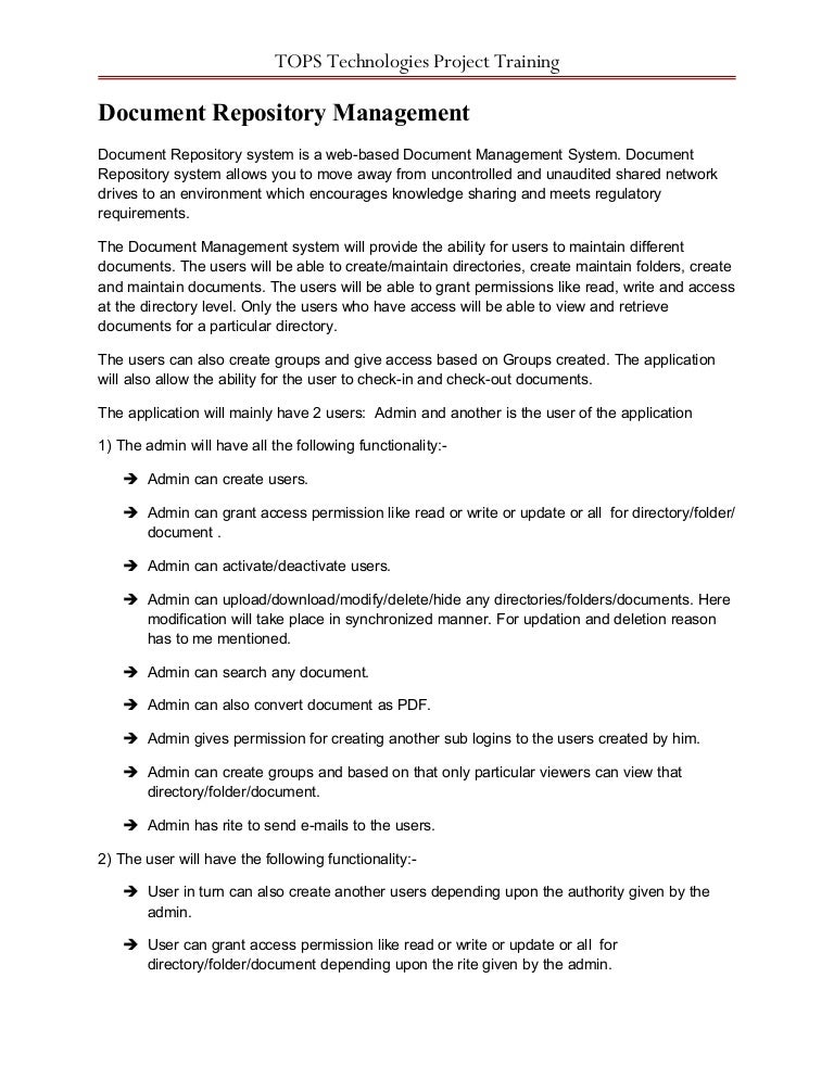 Document Repository Management