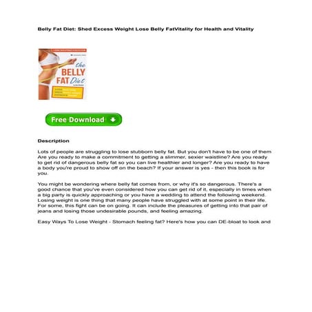 Belly fat-free-book | PDF