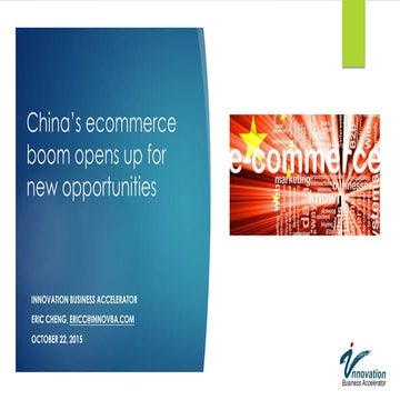 Prestudy China eCommerce Growth, 27.10.2015 | Internet | Computing