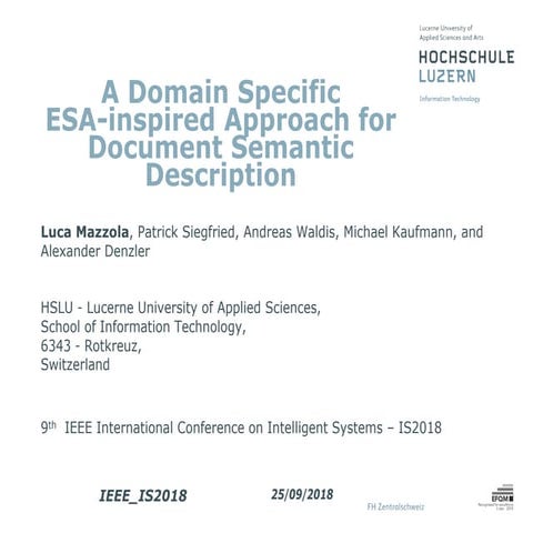 Document Semantic Characterization Ppt 