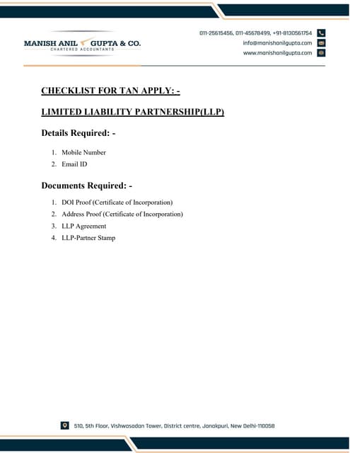 Checklist for Required Documents for Audit Books Finalisation | PDF