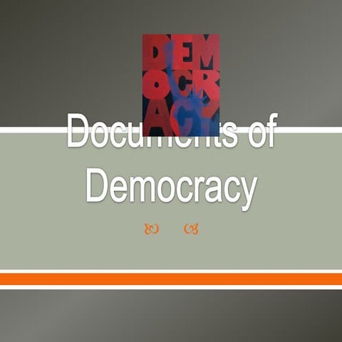 Documents of democracy | PPTX