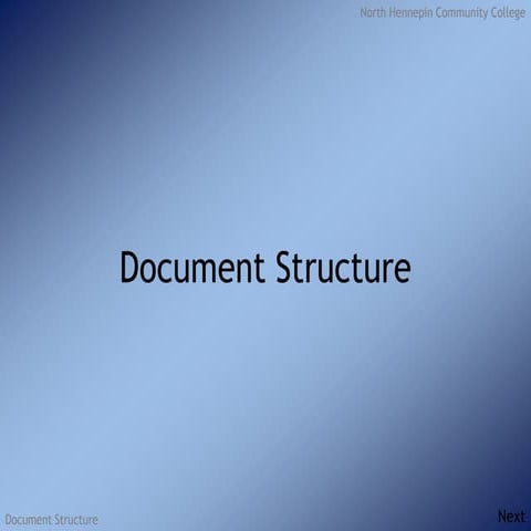 Document structure | PPTX