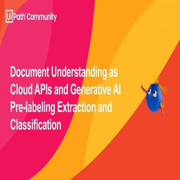 Document Understanding as Cloud APIs and Generative AI Pre-labeling Extraction and ...