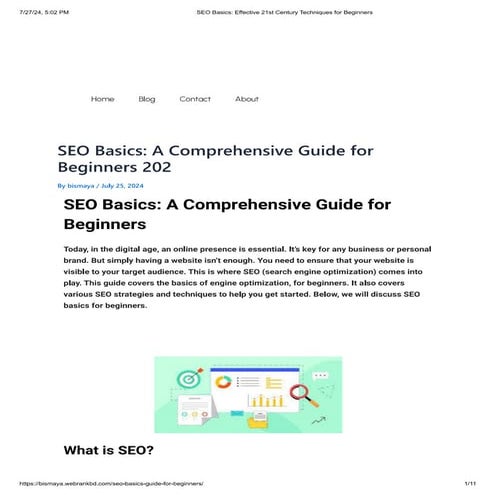 Mastering Basic SEO and SEO Basics: Your Ultimate Guide | PDF