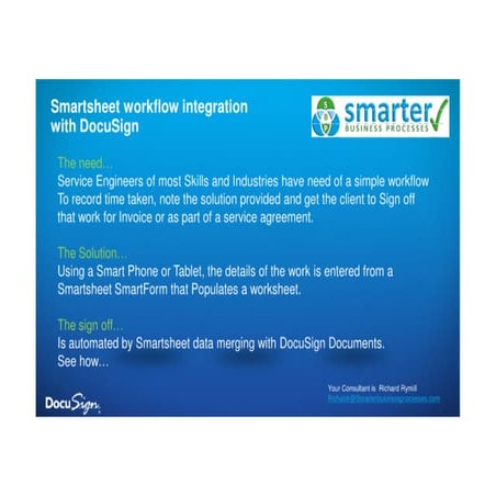 DocuSign & Smartsheet-combined for service-signoff | PDF | Internet ...