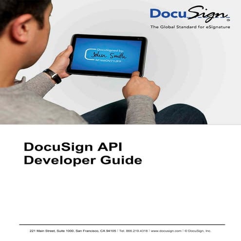 DocuSign eSignature API Guide - SOAP | PDF