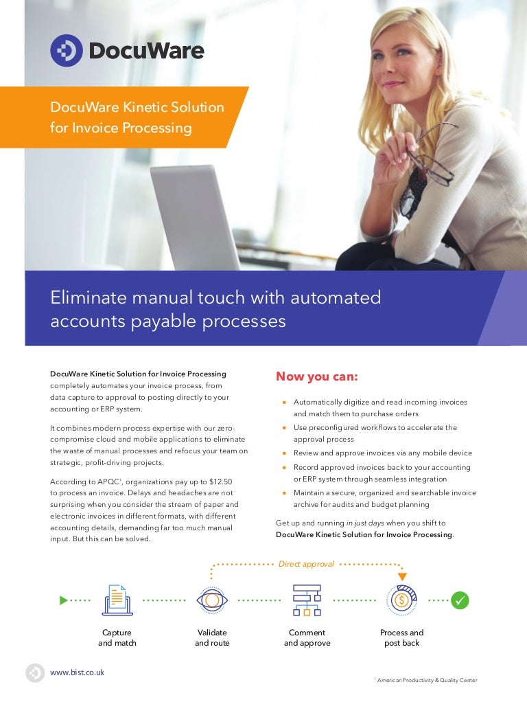 Docuware kinetic solution for invoice processing