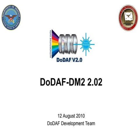 DoDAF Plenary Aug 2010, focus on Demonstration Use of the DoDAF Data ...
