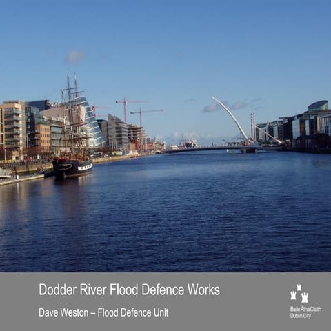 Dodder River Flood Defence Works - Dave Weston, DCC Flood Defence Unit ...