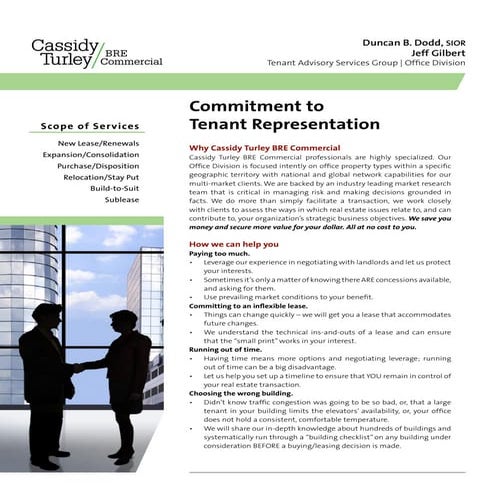 Tenant Advisory Group | PDF | Real Estate Industry | Industries