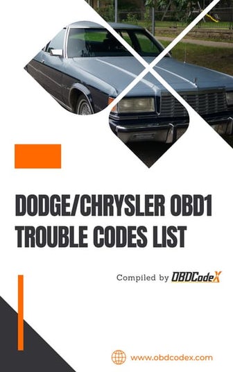 GM OBD1 Trouble Codes List – OBDCodex | PDF