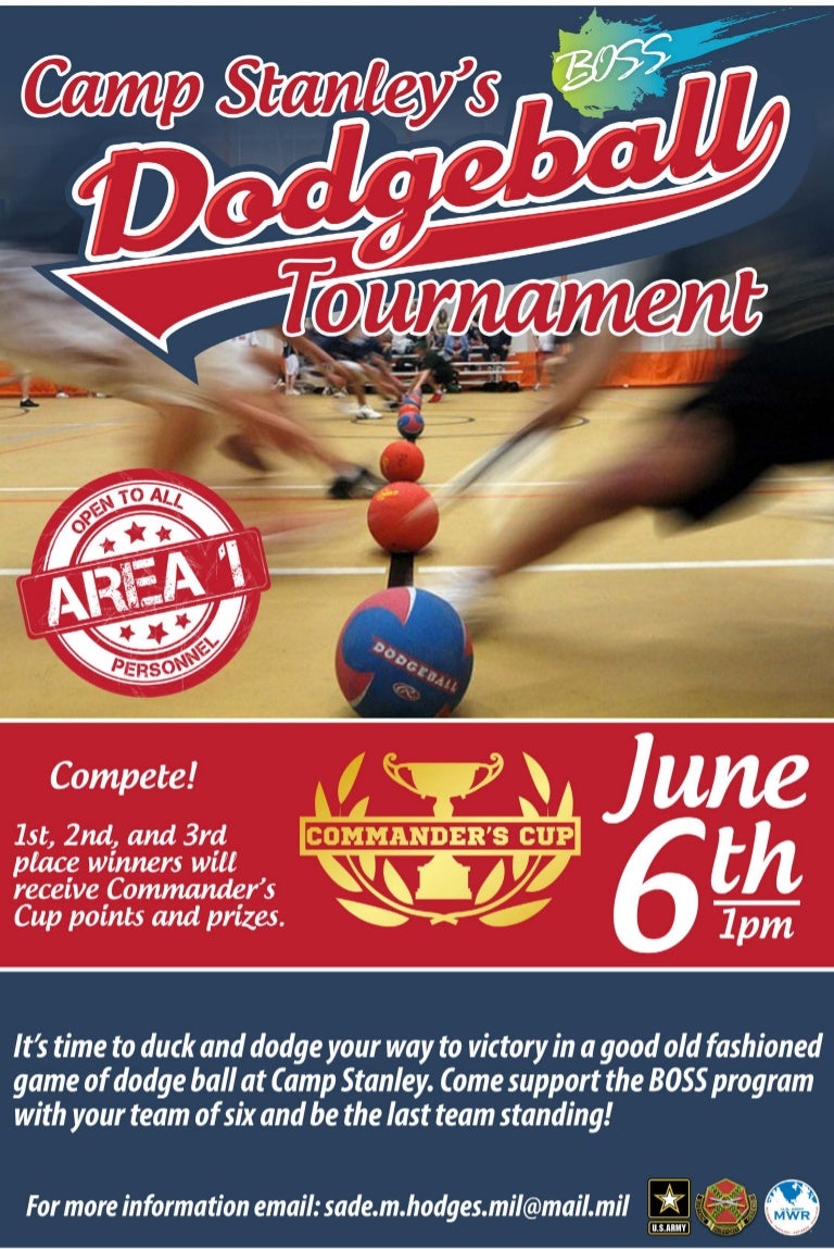 Dodgeball tournament poster
