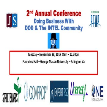 2nd Annual (2017) DOD & INTEL Community Conference - SLIDES | PPTX ...