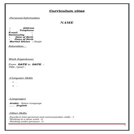 Dodo | DOC | Resume Writing and Advice | Job Search