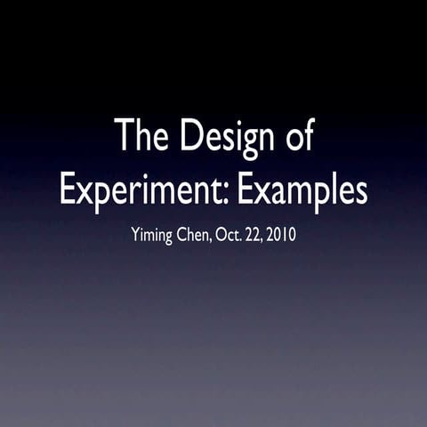 Design of Experiment | KEY